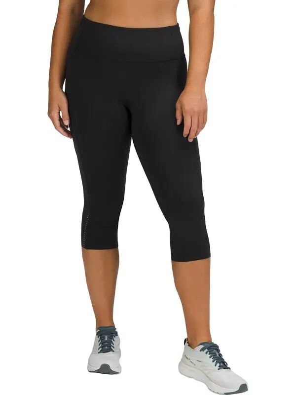 Lululemon Fast And Free High-rise 19" Crop - Black