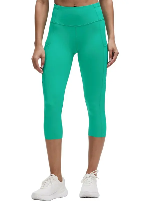 Lululemon Fast And Free High-rise 19" Crop - Maldives Green