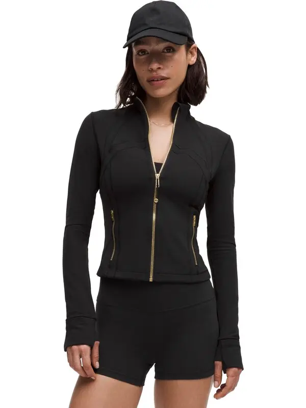 Lululemon Define Cropped Jacket - Black/gold/gold