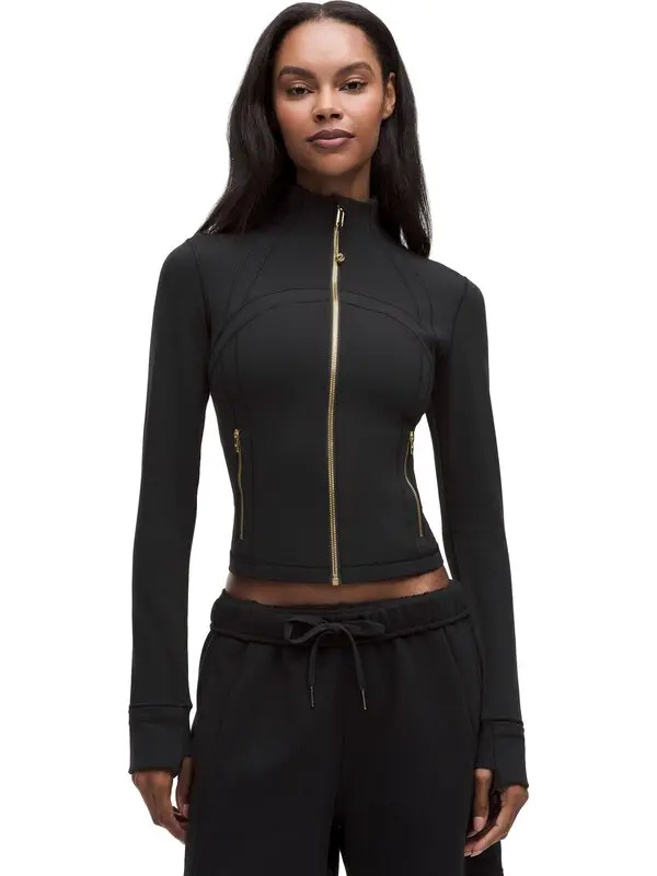 Lululemon Define Cropped Jacket - Black/gold/gold