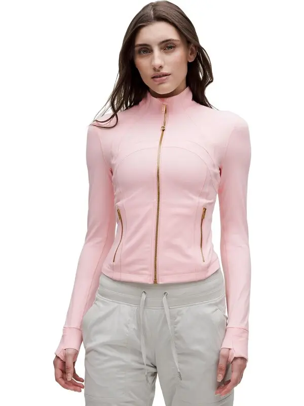 Lululemon Define Cropped Jacket - Blush Quartz/gold/gold