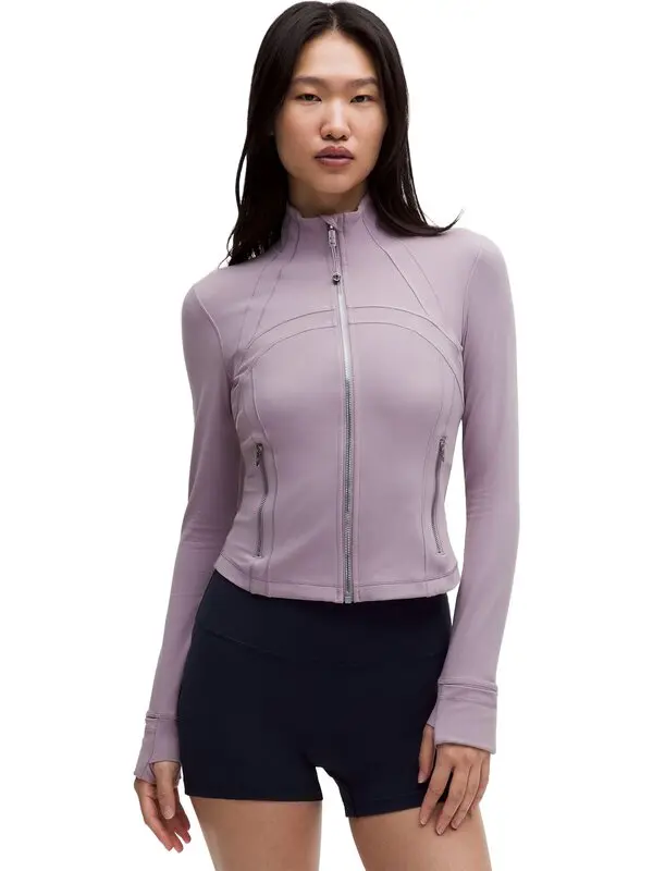 Lululemon Define Cropped Jacket - Lotus Lavender/mirror Silver/mirror Silver