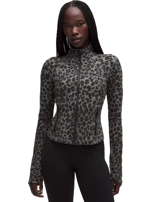 Lululemon Define Cropped Jacket - True Leopard Black Multi