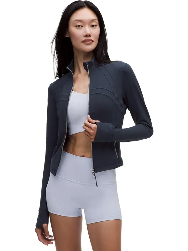 Lululemon Define Cropped Jacket - True Navy/mirror Silver/mirror Silver