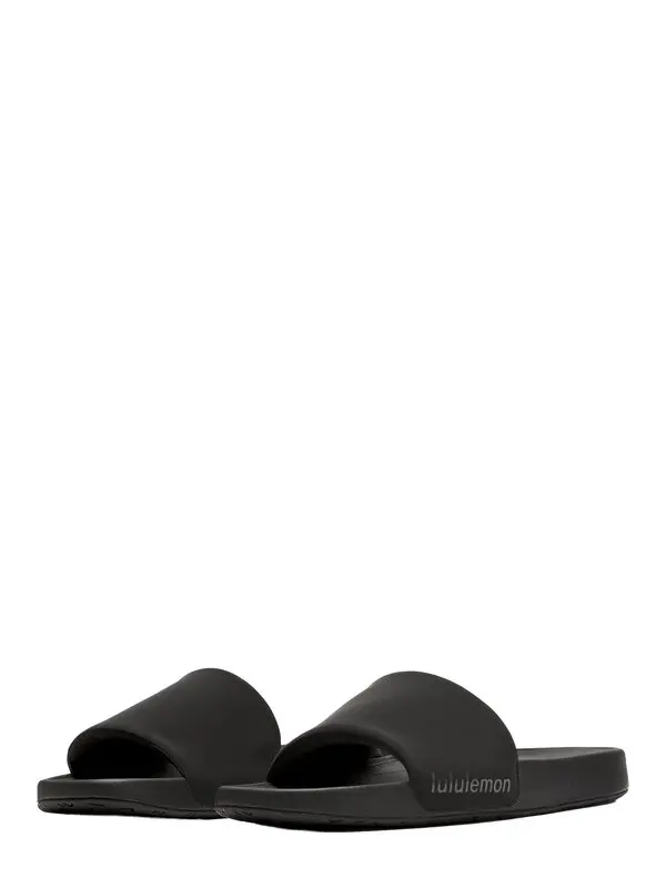 Lululemon Restfeel Slide Casual Comfort And Support - Black/graphite Grey