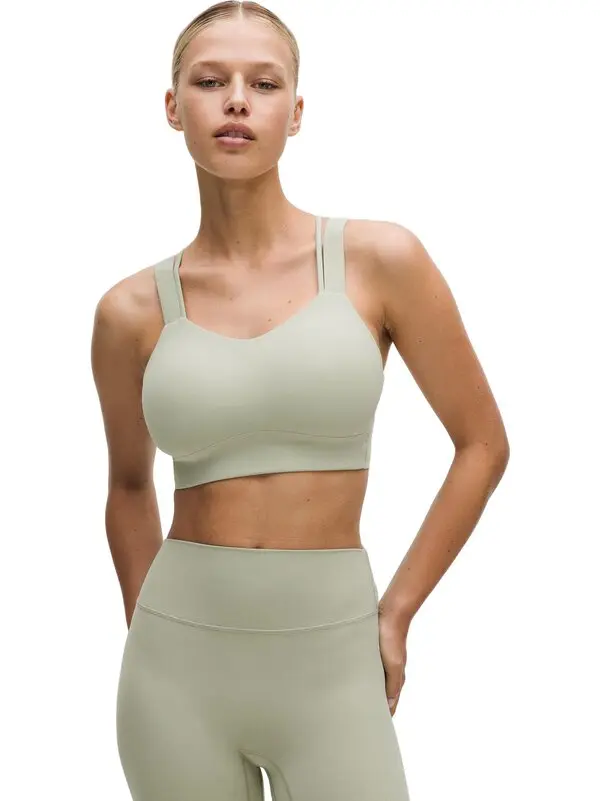 Lululemon Like A Cloud Longline Bra - Fog Green
