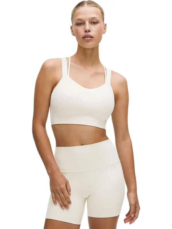 Lululemon Like A Cloud Longline Bra - Light Ivory