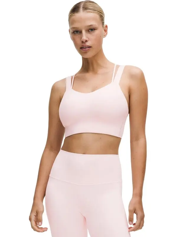 Lululemon Like A Cloud Longline Bra - Pink Pearl