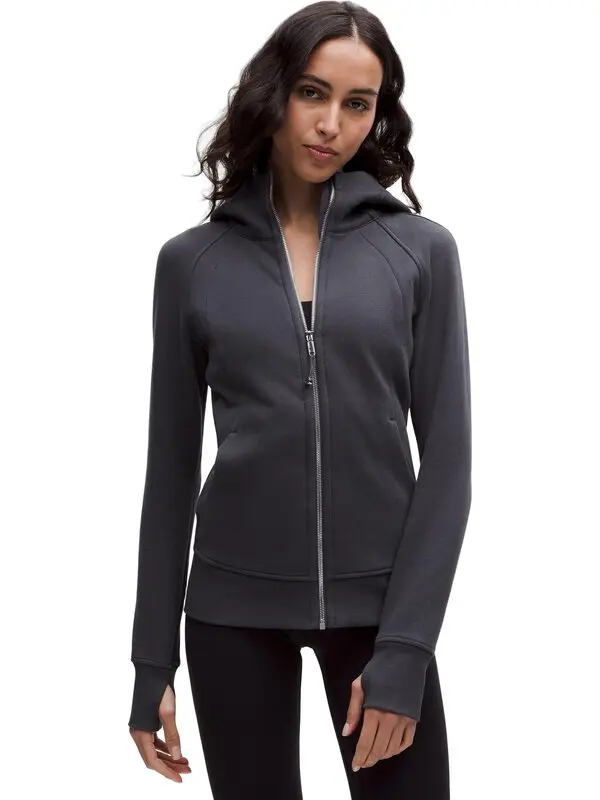 Lululemon Scuba Full-zip Hoodie - Coal/mirror Silver