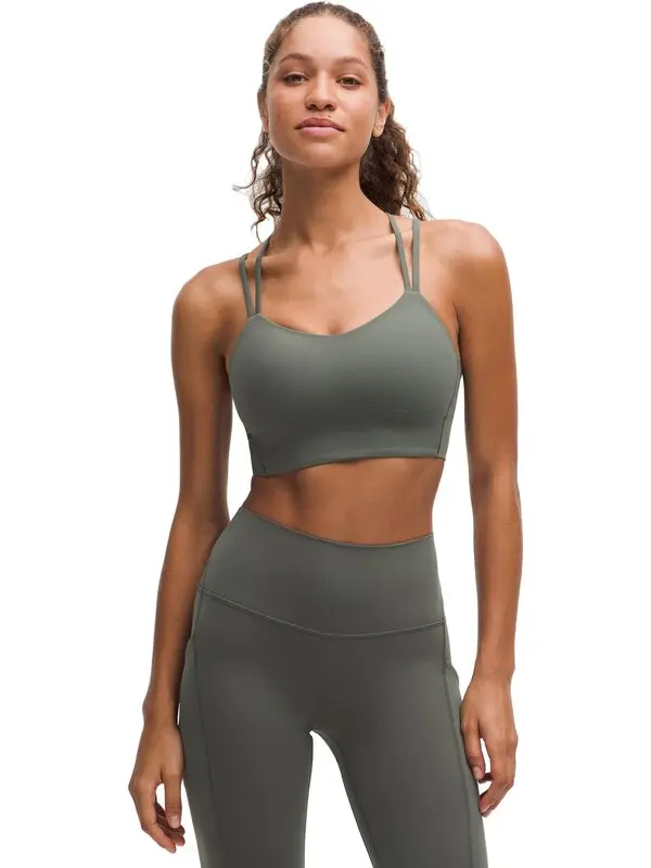 Lululemon Like A Cloud Longline Bra - Palm Deco