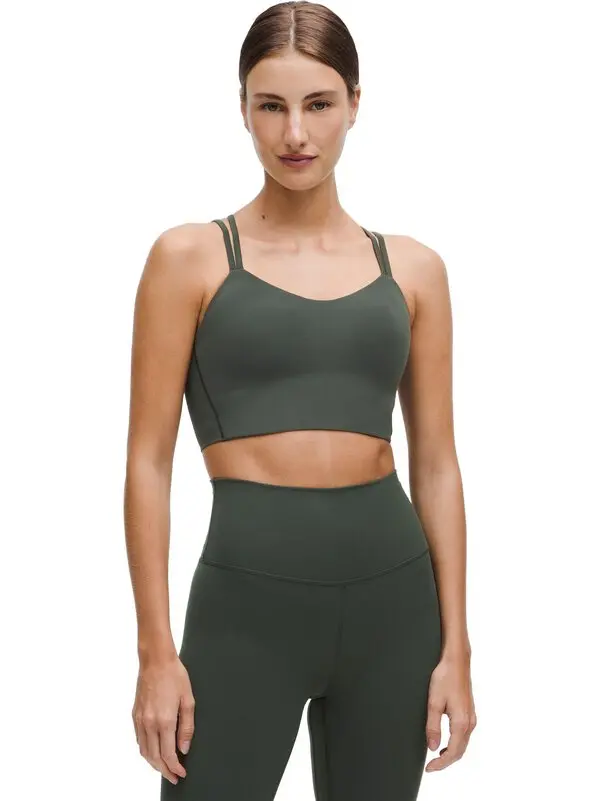 Lululemon Like A Cloud Longline Bra - Rainforest Green
