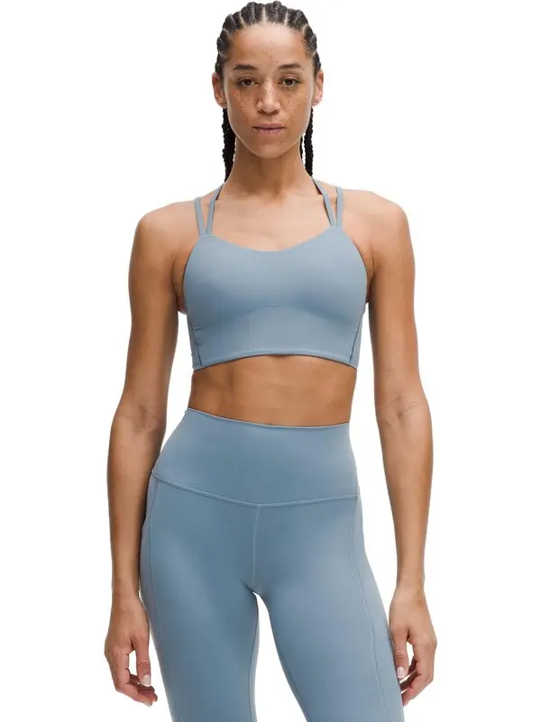 Lululemon Like A Cloud Longline Bra - Steel Blue