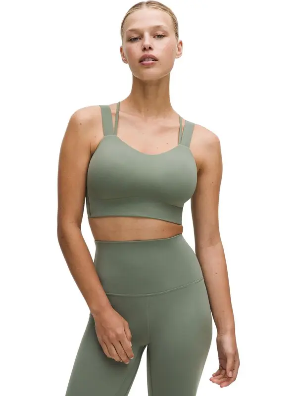 Lululemon Like A Cloud Longline Bra - Willow Leaf