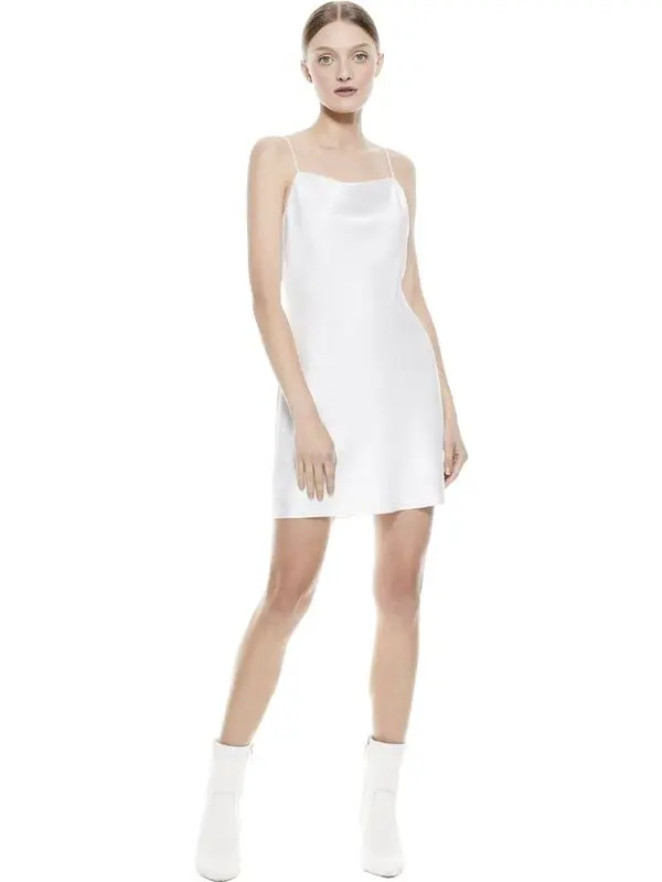 Alice + Olivia Harmony Slip Dress - White
