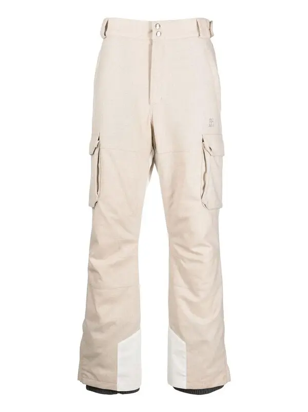 Brunello Cucinelli High-waisted Cargo Trousers - Neutrals