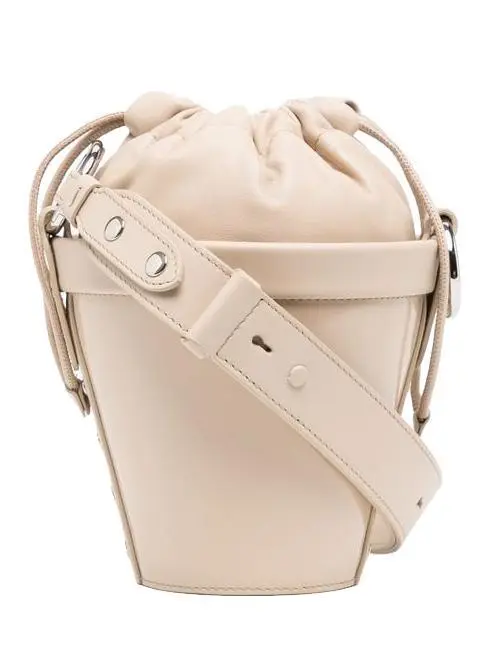 MAISON MARGIELA Mini Leather Bucket Bag - Brown