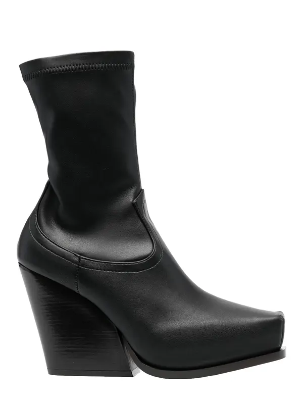 Stella McCartney Cowboy 80mm Ankle Boots - Black