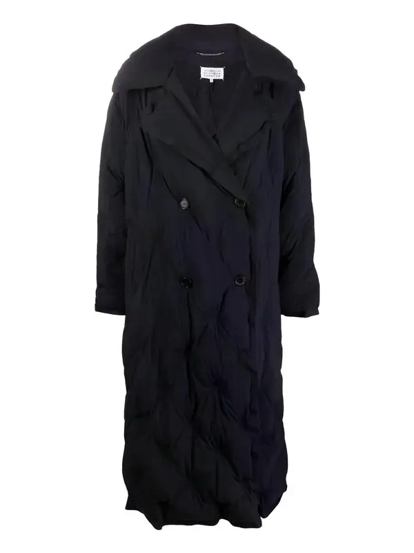 MAISON MARGIELA Padded Double-breasted Coat - Black