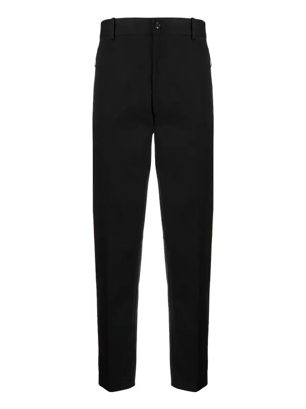 Moncler Side-stripe Tapered Trousers - Black