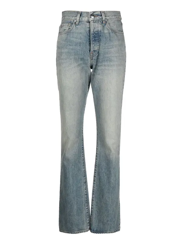 Amiri High-waist Bootcut Jeans - Blue