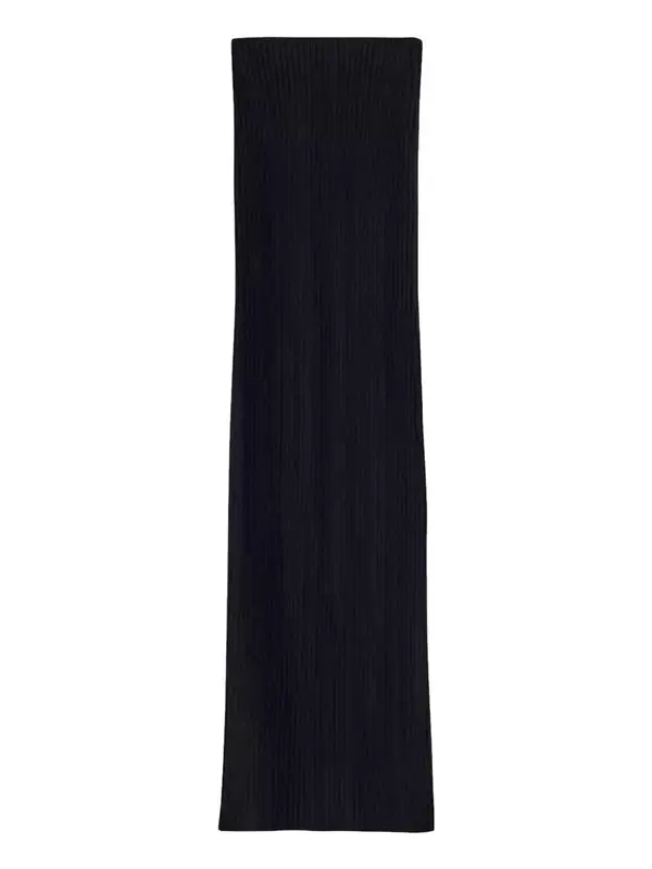 Balenciaga Ribbed Maxi Skirt - Blue