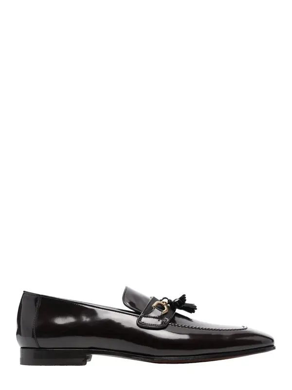 TOM FORD Horsebit Detail Leather Loafers - Brown