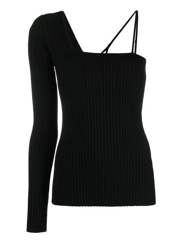 Helmut Lang Single-sleeve Top - Black