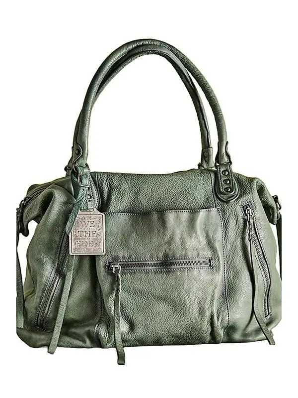 Free People We The Free Emerson Leather Tote Bag - Secret Sage