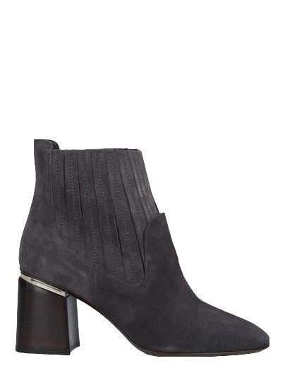 TOD'S Suede Ankle Boots With Elasticized Inserts - Lead