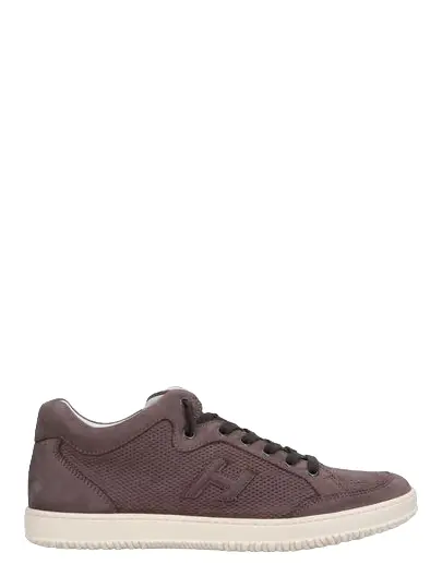 Hogan Leather Low-top Sneakers - Brown
