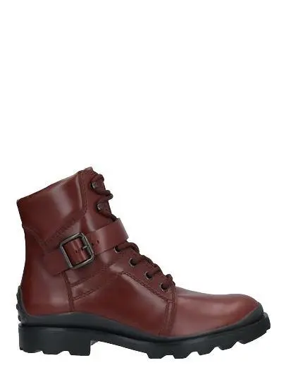 TOD'S Leather Ankle Boots - Brown