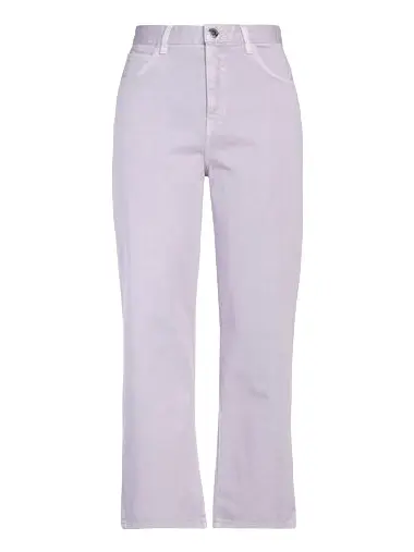 Pinko High-waisted Straight Leg Gabardine Pants - Purple