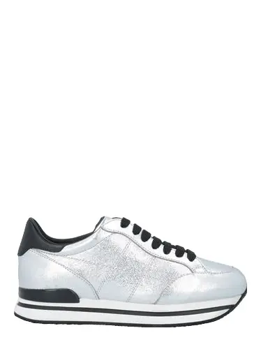 Hogan Leather Low-top Sneakers - Silver