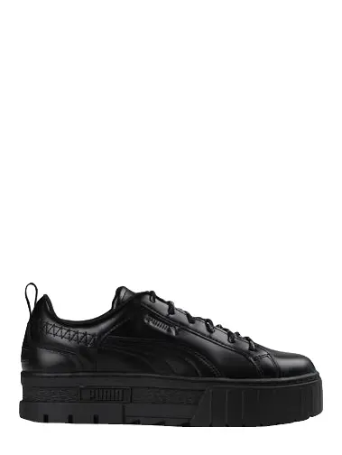 PUMA Mayze Flutur Dua Lipa Cowhide Sneakers - Black