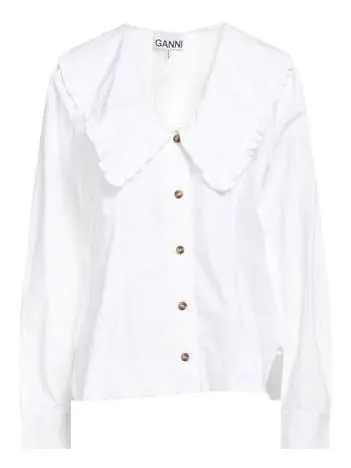 GANNI Woven Shirt - White