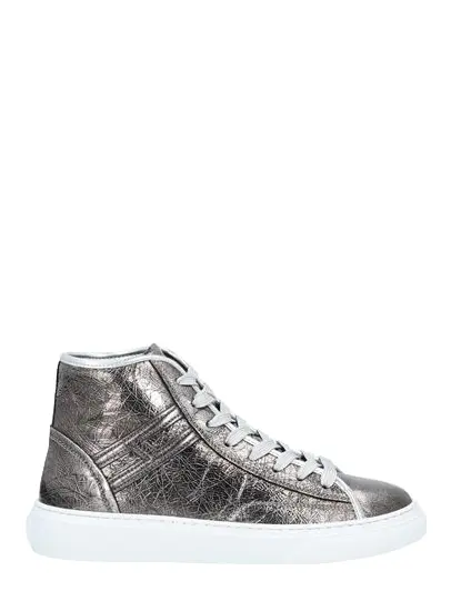 Hogan Soft Leather Sneakers - Grey