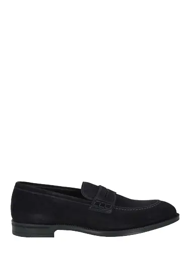 DOUCAL'S Leather Penny Loafers - Blue