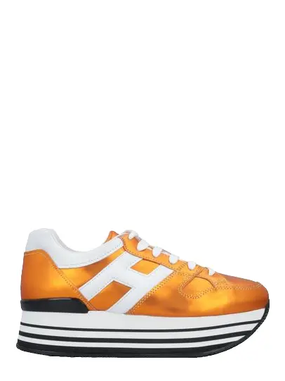 Hogan Leather Low-top Sneakers - Orange
