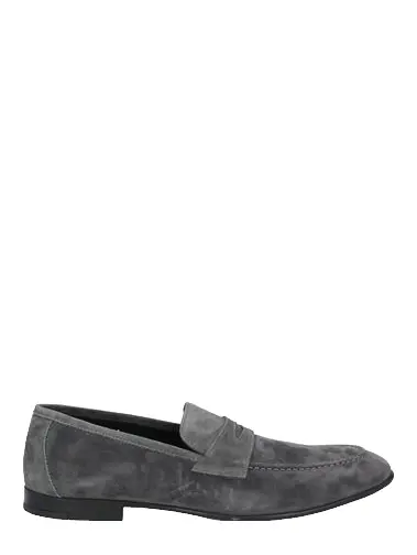 DOUCAL'S Suede Penny Loafers - Grey
