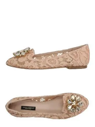 Dolce & Gabbana Loafers With Appliqués - Pink