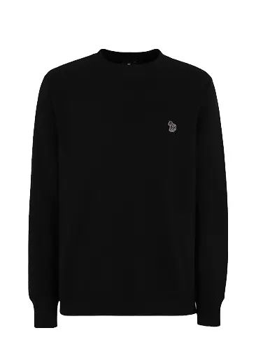 Paul Smith Regular Fit Organic Cotton Sweatshirt - Black