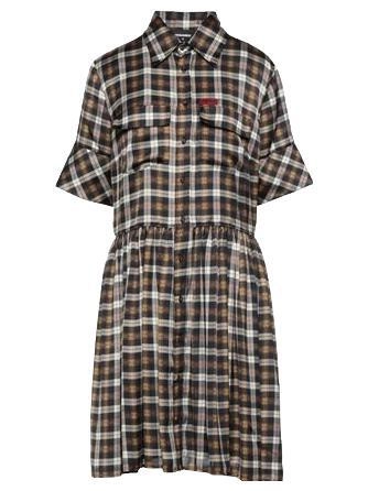 Dsquared2 Checked Shirt Dress - Black