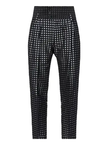 Dolce & Gabbana Jacquard Polka-dot Trousers - Black