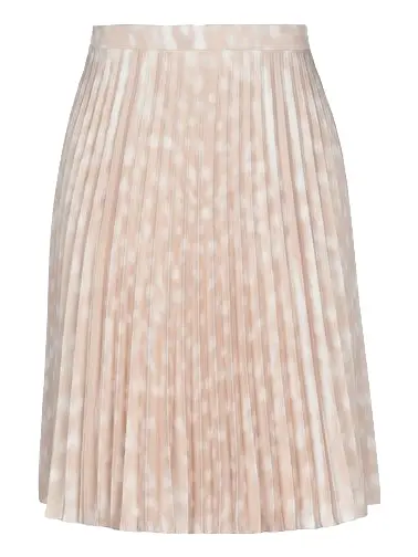 Burberry Pleated Midi Skirt - Beige