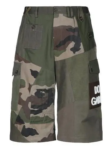 Dolce & Gabbana Mid-rise Military Cargo Shorts - Green