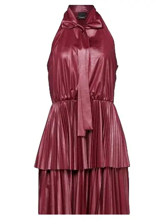 Pinko Midi Flared Tiered Dress - Red