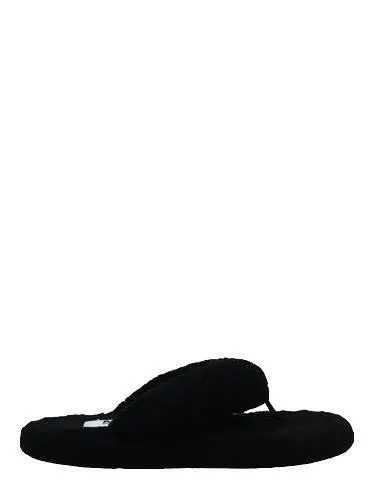 MAISON MARGIELA Thong Sandals With Textile Fibers - Black