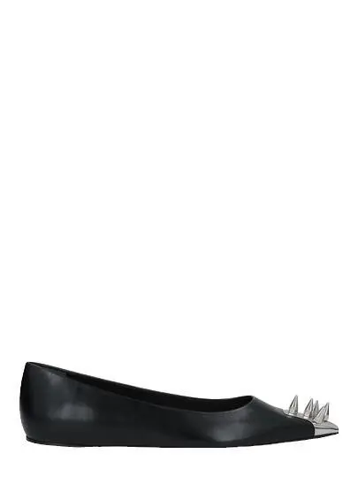 Alexander McQueen Ballet Flats In Leather - Black