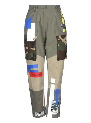 Dolce & Gabbana Tapered Military Cotton Pants - Green