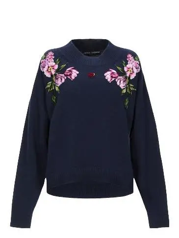 Dolce & Gabbana Cashmere Knit Sweater - Blue
